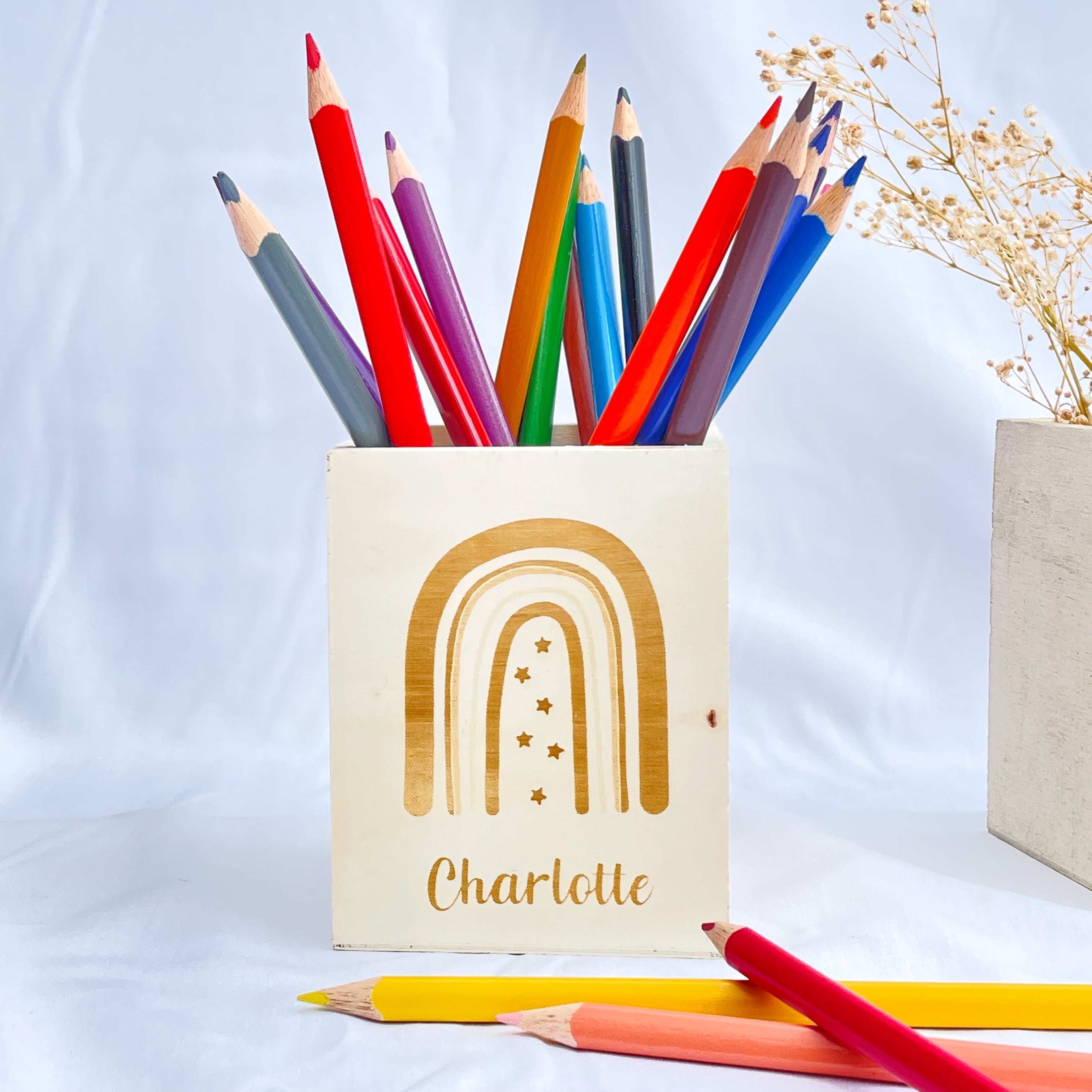 Stiftebox Regenbogen – nord-kind Susann Moritz